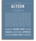Alyson | Name Art Print – Name Stories