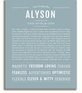 Alyson | Name Art Print – Name Stories