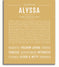Alyssa | Name Art Print – Name Stories