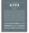 Alyvia | Name Art Print – Name Stories