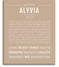 Alyvia | Name Art Print – Name Stories