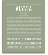 Alyvia | Name Art Print – Name Stories