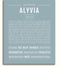 Alyvia | Name Art Print – Name Stories