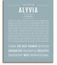 Alyvia | Name Art Print – Name Stories