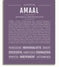 Amaal (female) | Name Art Print – Name Stories