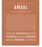 Amaal (female) | Name Art Print – Name Stories