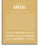 Amaal (female) | Name Art Print – Name Stories