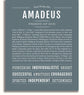 Amadeus | Name Art Print – Name Stories