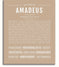 Amadeus | Name Art Print – Name Stories