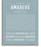 Amadeus | Name Art Print – Name Stories