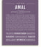 Amal (female) | Name Art Print – Name Stories