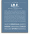 Amal (female) | Name Art Print – Name Stories