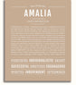 Amalia | Name Art Print – Name Stories