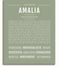 Amalia | Name Art Print – Name Stories