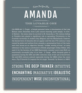 Amanda | Name Art Print – Name Stories