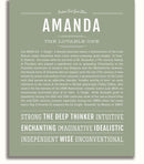 Amanda | Name Art Print – Name Stories