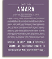 Amara | Name Art Print – Name Stories