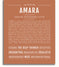 Amara | Name Art Print – Name Stories
