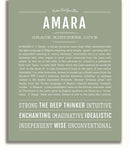 Amara | Name Art Print – Name Stories