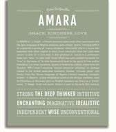 Amara | Name Art Print – Name Stories