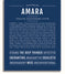 Amara Personalized Name Meaning Art Prints – Name Stories