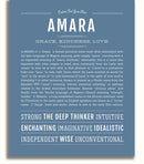 Amara | Name Art Print – Name Stories
