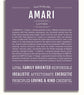 Amari (female) | Name Art Print – Name Stories