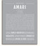 Amari (female) | Name Art Print – Name Stories