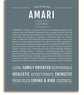 Amari (female) | Name Art Print – Name Stories