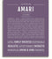 Amari (male) | Name Art Print – Name Stories