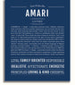 Amari (male) | Name Art Print – Name Stories