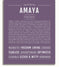 Amaya Personalized Name Meaning Art Prints – Name Stories