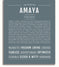 Amaya | Name Art Print – Name Stories