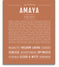 Amaya | Name Art Print – Name Stories
