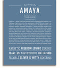 Amaya | Name Art Print – Name Stories