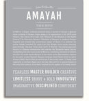 Amayah | Name Art Print – Name Stories