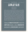 Amayah | Name Art Print – Name Stories