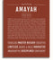 Amayah | Name Art Print – Name Stories