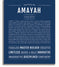 Amayah Personalized Name Meaning Art Prints – Name Stories