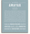Amayah Personalized Name Meaning Art Prints – Name Stories