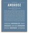 Ambrose | Name Art Print – Name Stories