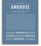 Ambrose | Name Art Print – Name Stories