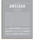 Ameerah | Name Art Print – Name Stories