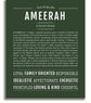 Ameerah | Name Art Print – Name Stories