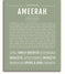Ameerah | Name Art Print – Name Stories