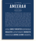 Ameerah | Name Art Print – Name Stories