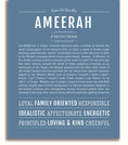 Ameerah | Name Art Print – Name Stories