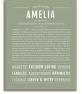 Amelia | Name Art Print – Name Stories
