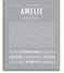 Amelie | Name Art Print – Name Stories
