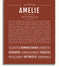Amelie | Name Art Print – Name Stories